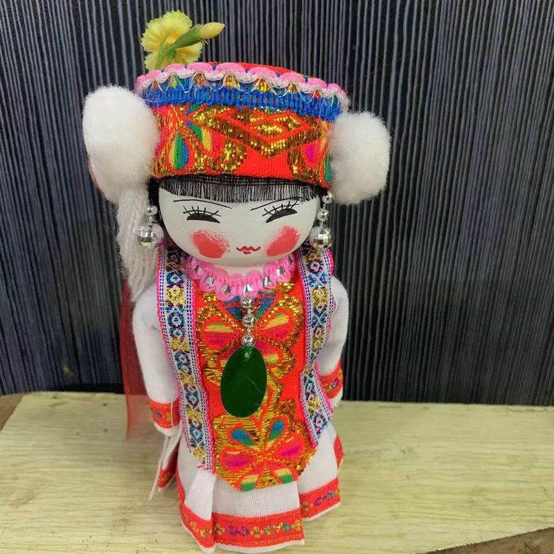 56 китайских этнических кукол, деревянные фигурки ручной работы, игрушки, декоративные подарки и украшения для детского сада.