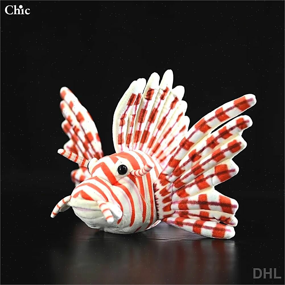 Имитационная кукла-крылатка, плюшевая игрушка-рыба-индейка