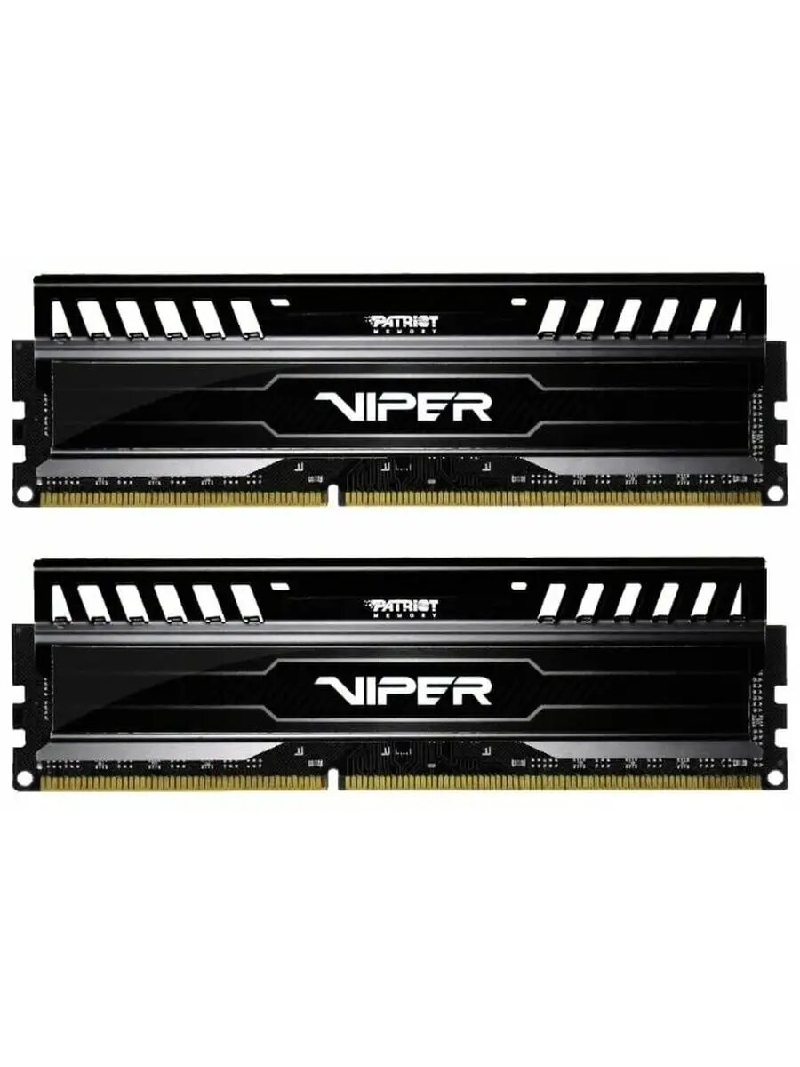 Оперативная память Patriot Memory Viper Black PV38G160C9K, 2x4Gb, DDR3, DIMM, 1600 MHz