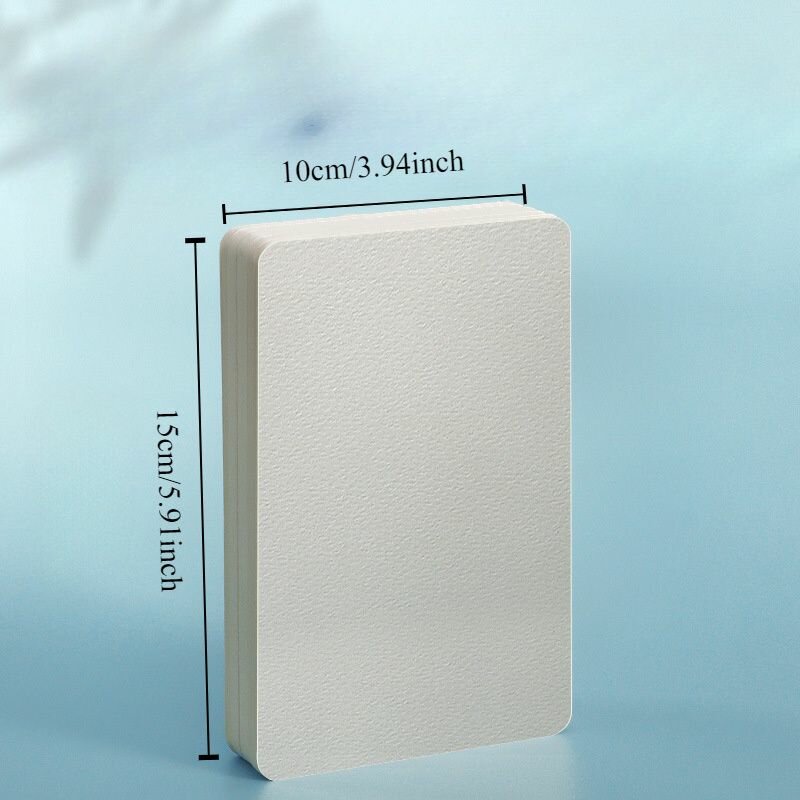 Набор карточек для скетчинга, плотная 300гсм нейтрально-белая с тиснением, 50 листов