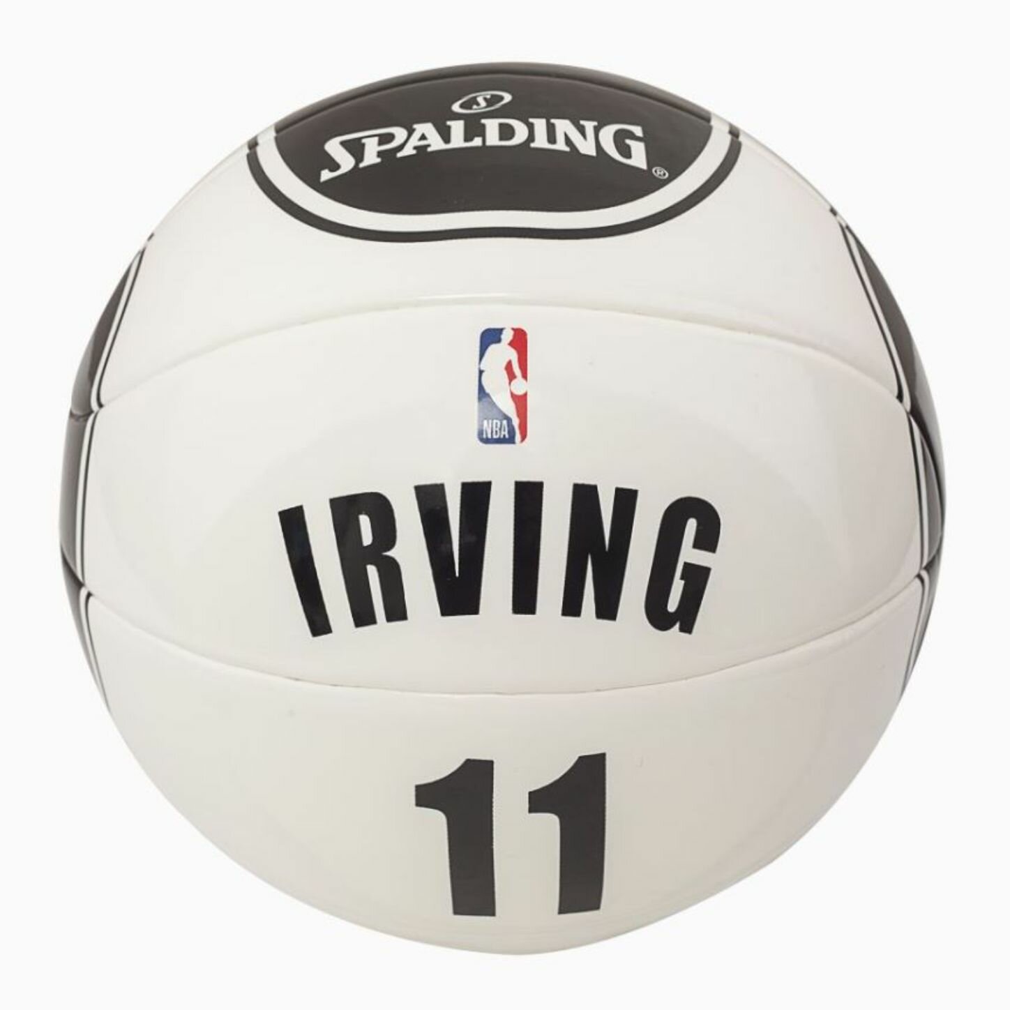 Баскетбольный мяч унисекс SPALDING PU тренировочный, белый/черный, размер 5