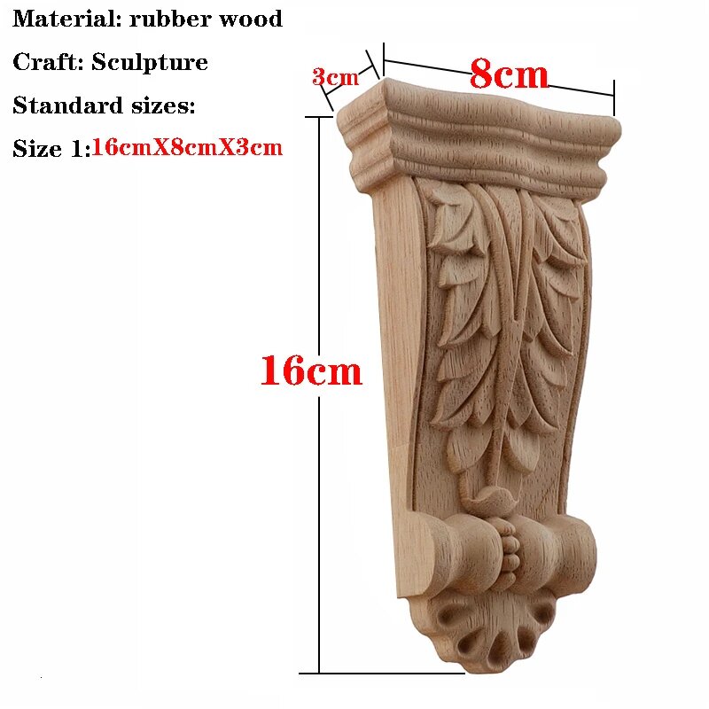 Деревянная накладка рельефная 16cmX8cm