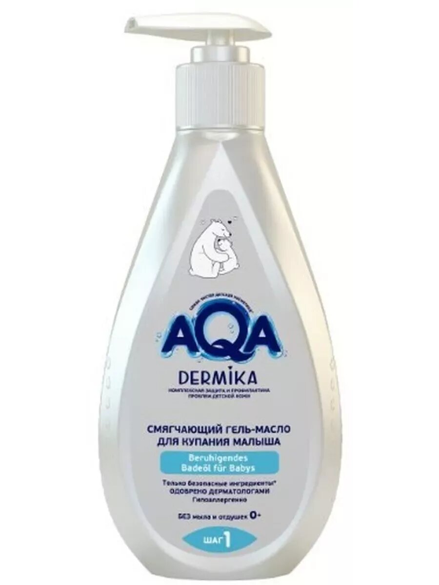 Aqa Dermika Гель-масло Д/Купания Малыша Смягч 250мл