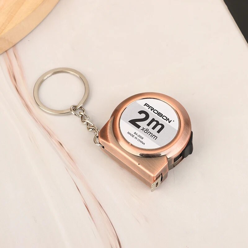 1 шт, мини-маленькая портативная рулетка, портативный брелок, 2 м, линейка, бытовая стальная рулетка