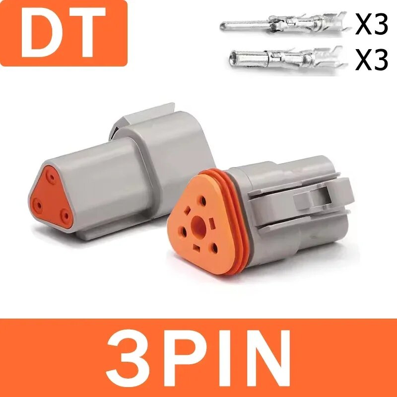 Комплекты герметичных разъемов DEUTSCH DT/DTM/DTP/DTF IP68