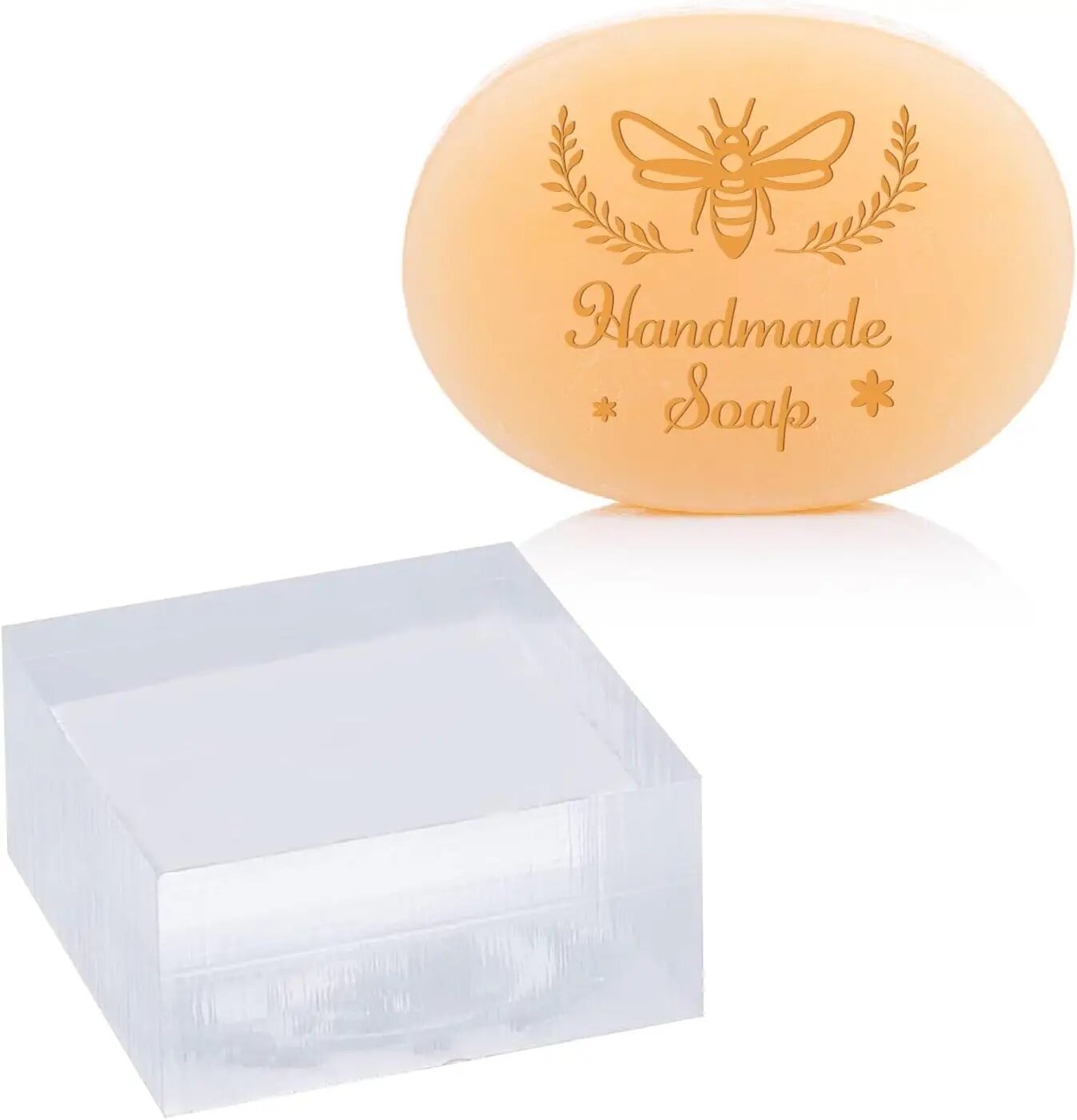 Штампы для мыла с пчелами, прозрачный акриловый штамп, тиснение, сделай сам, формы для отпечатков животных, принадлежности, подарок ручной работы, набор для изготовления квадратного мыла