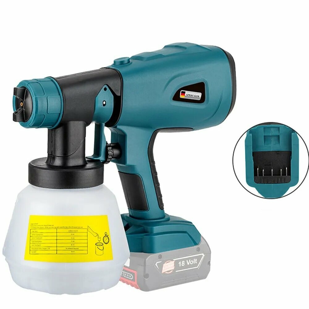 Беспроводной цветной распылитель B SG05 используется в литий-ионном аккумуляторном пистолете-распылителе Bosch 18 В для покраски мебели в полоску