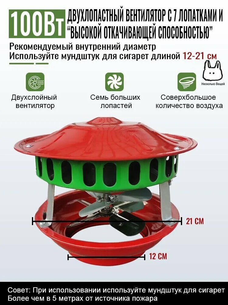 Вентилятор вытяжной220 В мощностью100Вт