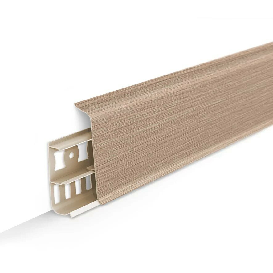 Пластиковый плинтус Идеал Деконика 70 мм Дуб северный 213, 1 шт.