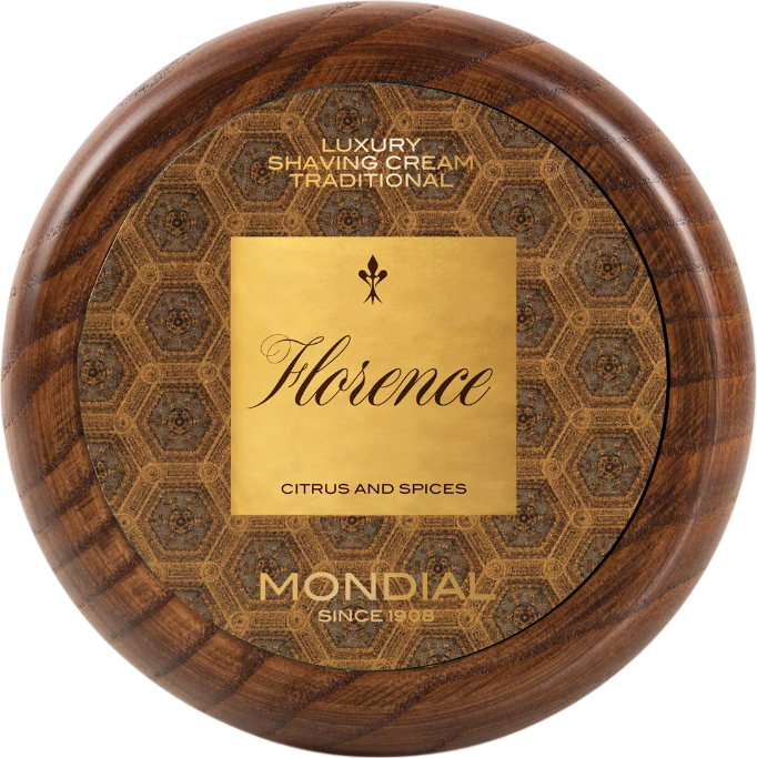 MONDIAL Крем для бритья "Флоренция", деревянная чаша Florence Luxury Shaving Cream Traditional 2ml