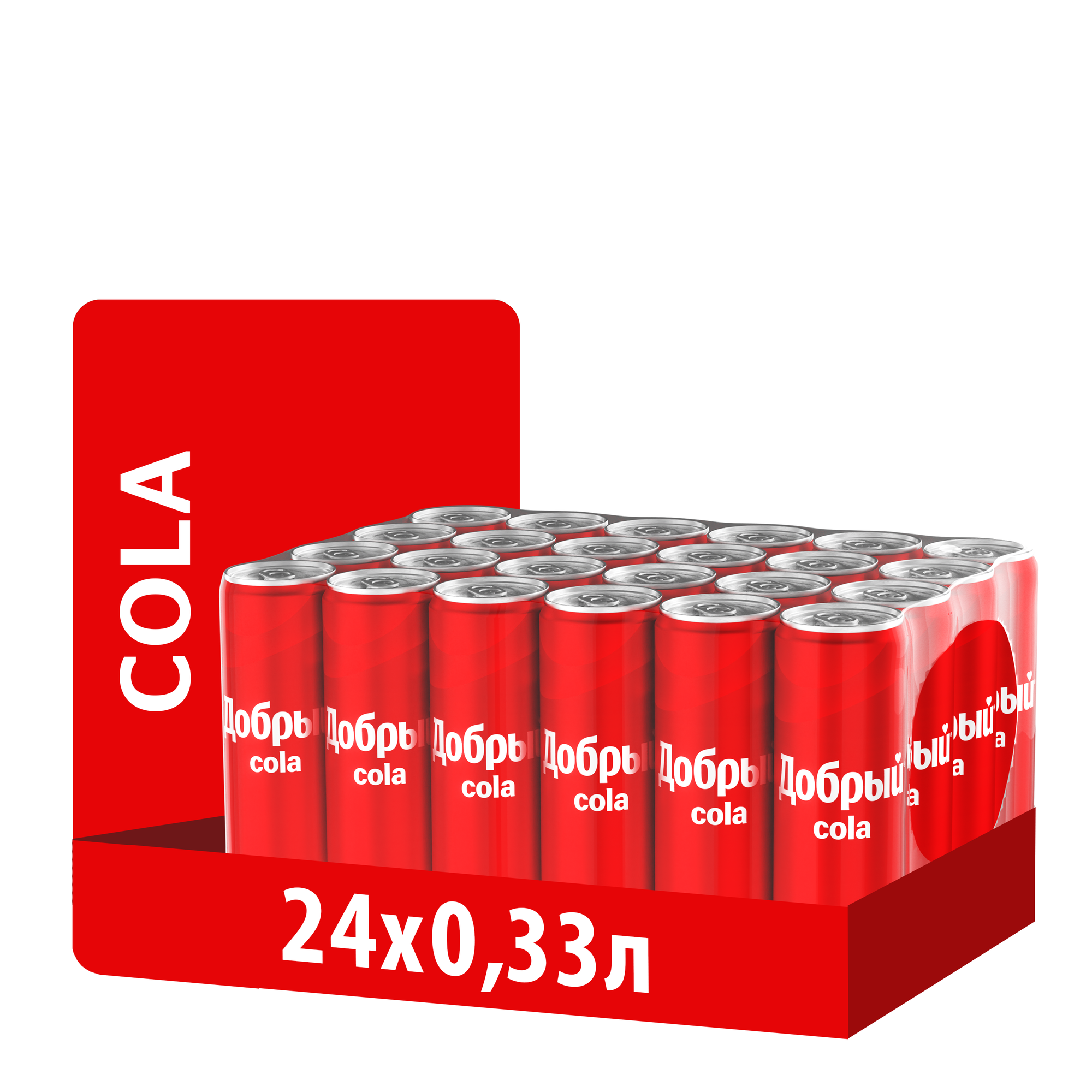 Напиток Добрый Cola 330мл, 24 шт.