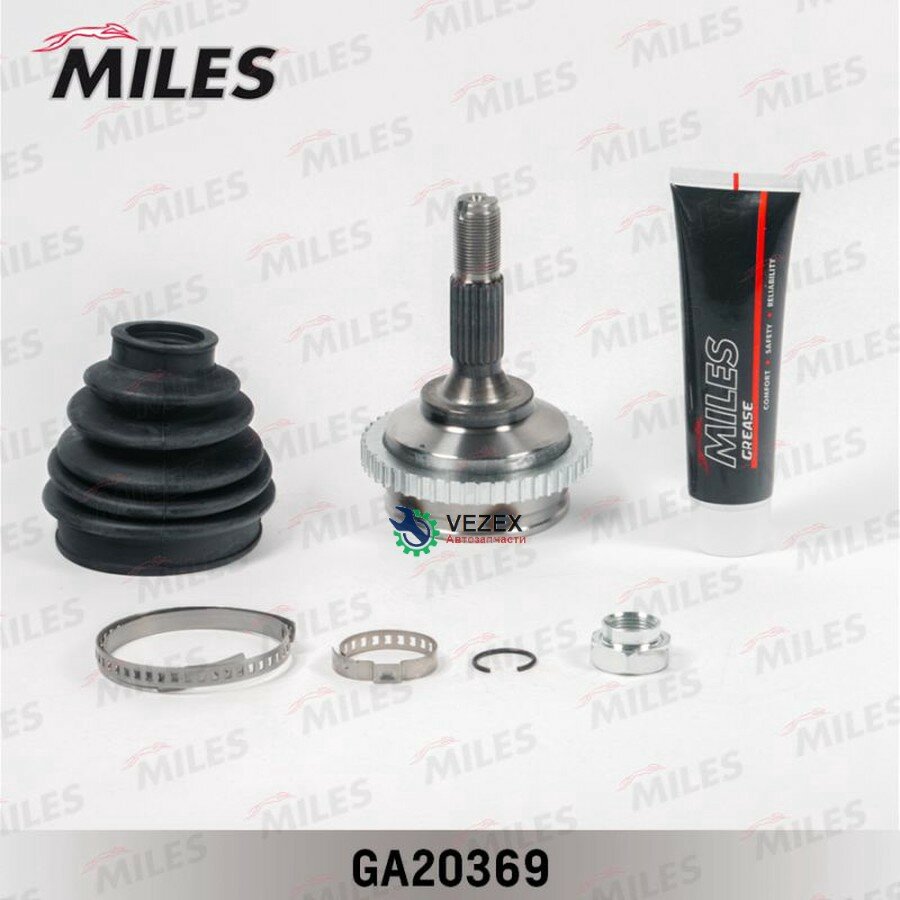 MILES GA20369 ШРУС наружный PEUGEOT 206 1.1-1.6 98- (с ABS) (GKN 303930) GA20369