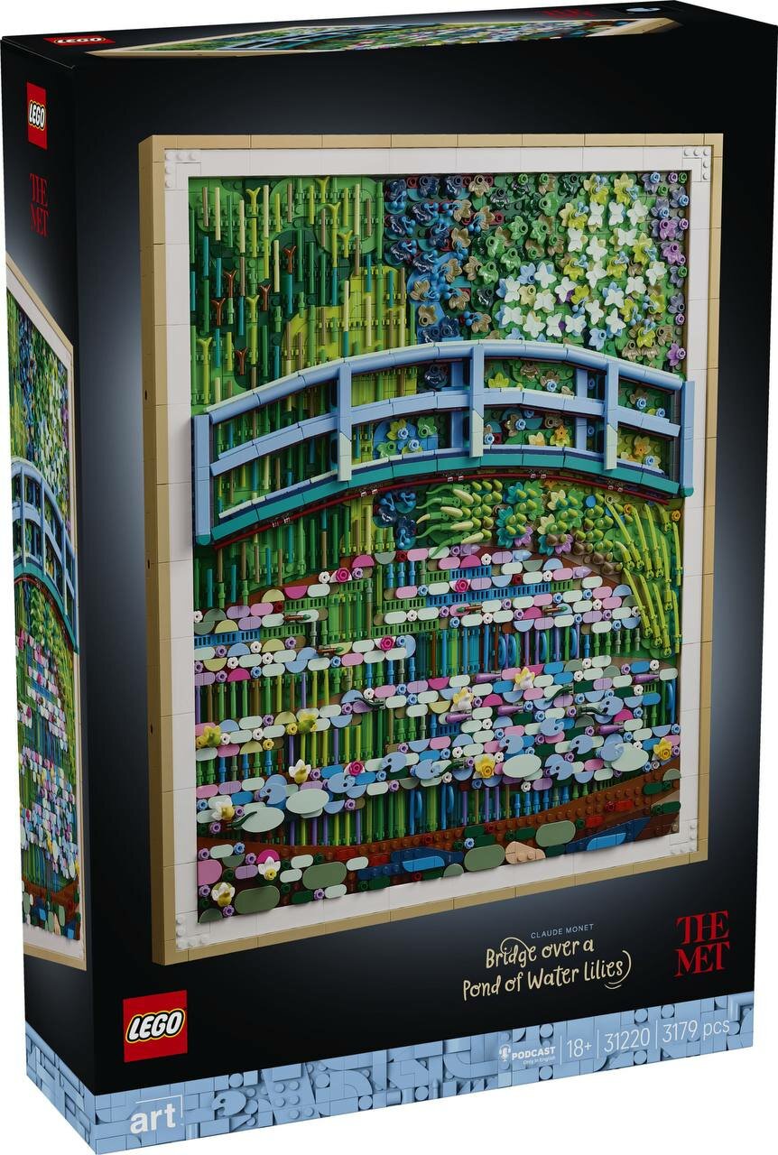 Конструктор LEGO ART 31220 Клод Моне - Мостик над прудом с водяными лилиями