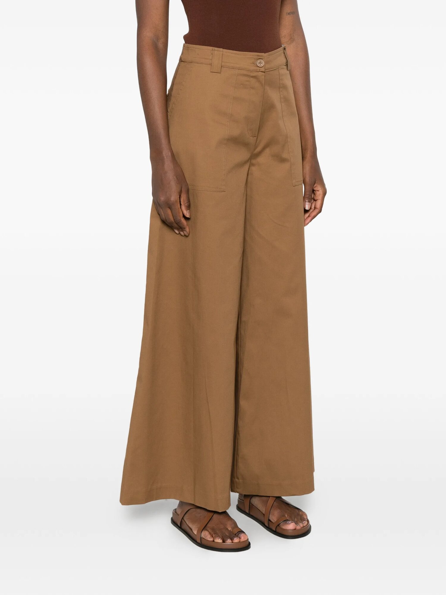Брюки Marc Ellis Patch-pocket palazzo pants, размер 40 — фото 1