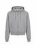 Худи DANTON Logo-patch zip-up hoodie, размер 38, , grey