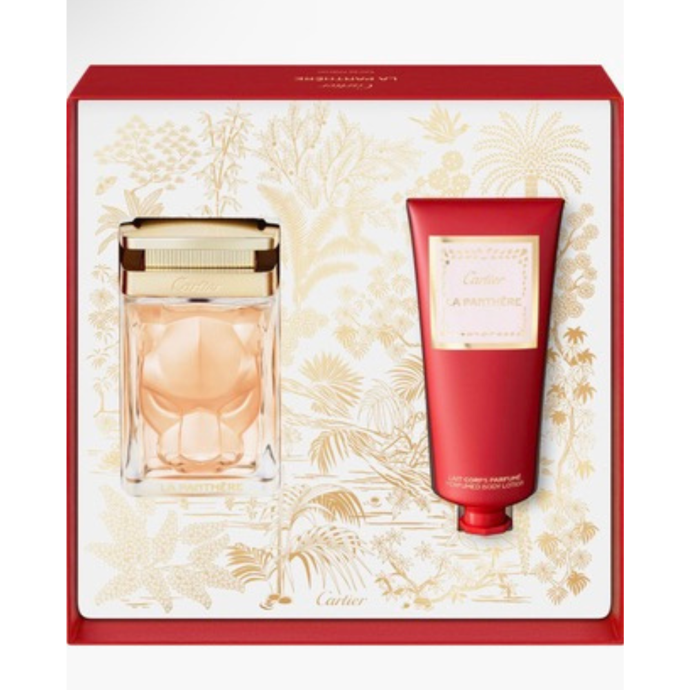 Cartier Panthere de Cartier Set 100 мл + лосьон для тела, парфюмерная вода, женские, шипровые, цветочные
