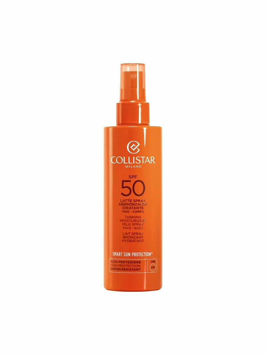 SPF50 Молочко для ультрабыстрого загара Collistar "Moisturizing Milk Spray", 200 мл