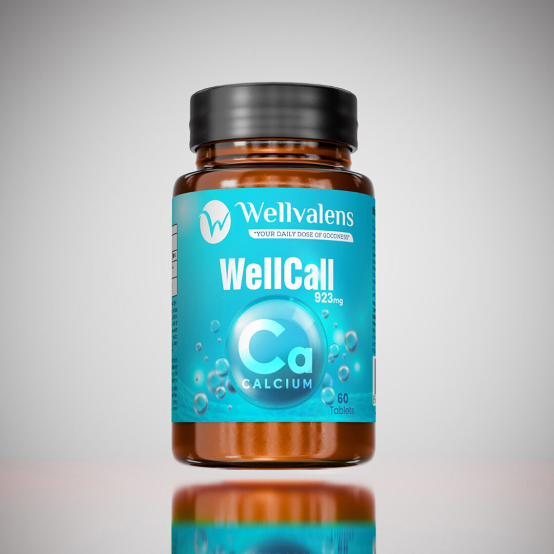 Пентагидрат лактата кальция, WellCall, WELLVALENS, 60 таблеток