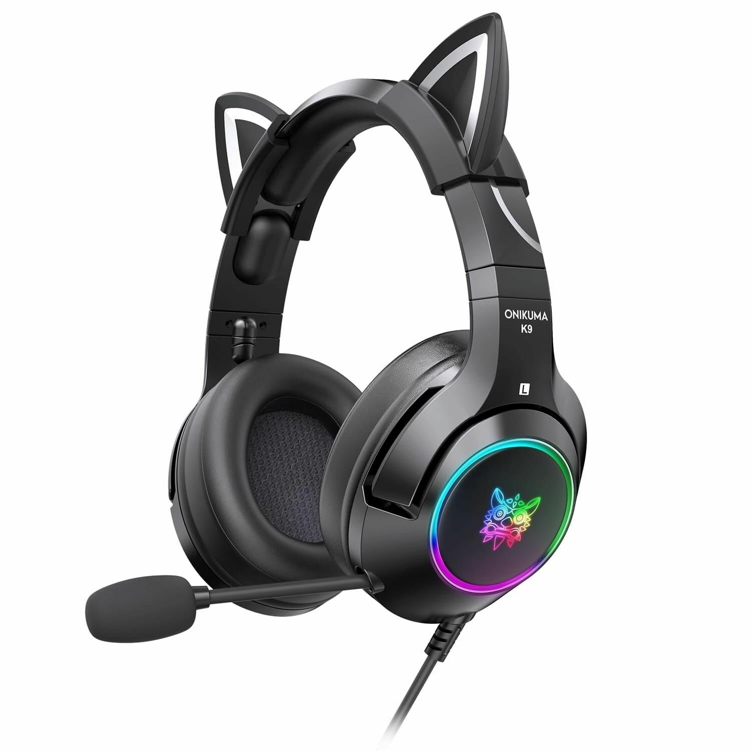 Игровые наушники Onikuma K9 Black Cat