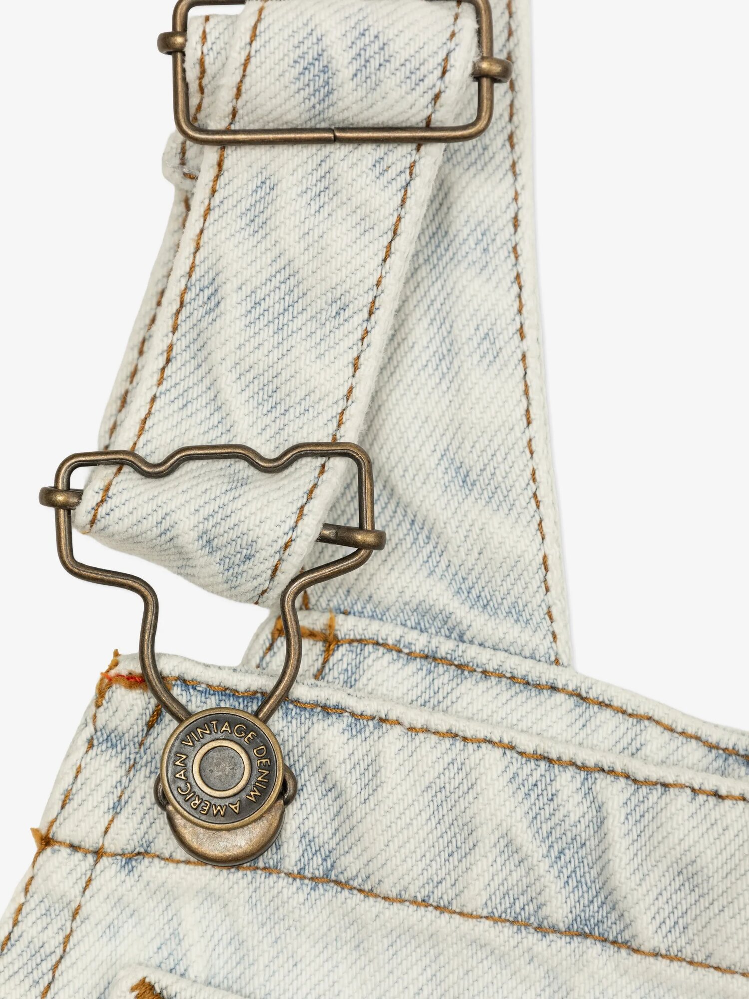 Комбинезон American Vintage Bleached-denim shorts dungarees, размер 9 лет, серый — фото 1