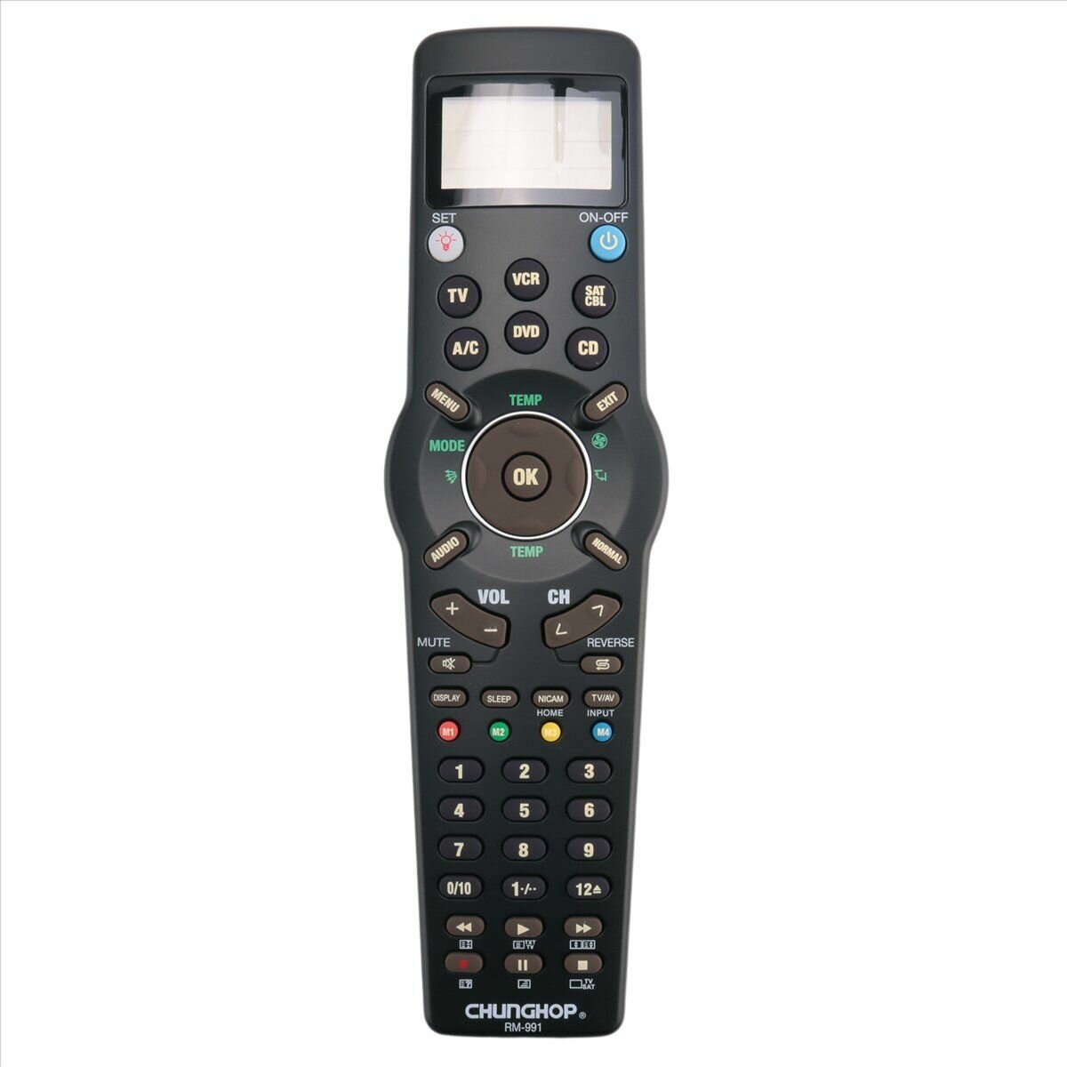 RM991 Smart Universal Remote Control Многофункциональный обучаемый пульт дистанционного управления для TV/, DVD CD, VCR, SAT/CABLE и A/C