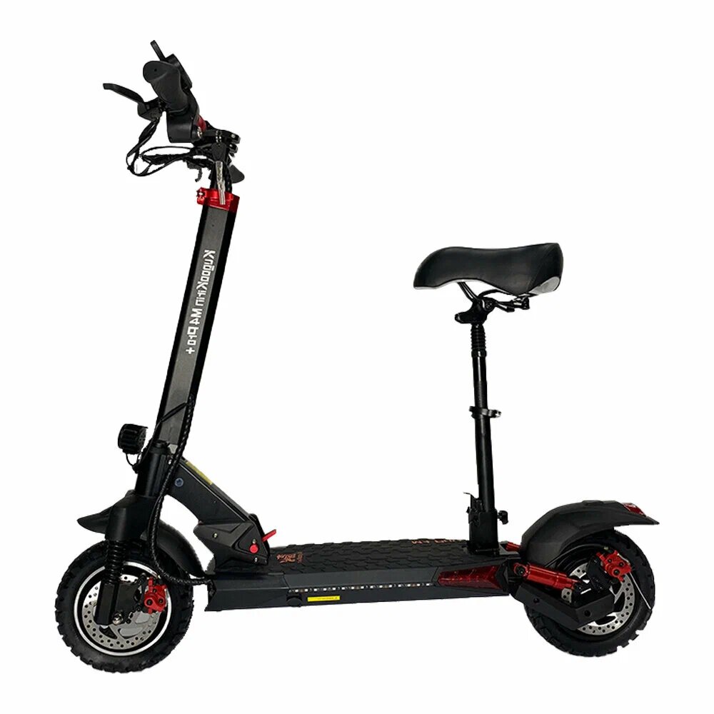 Электросамокат Kugoo Kirin M4 Pro Plus, взрослый, максимальная скорость 45 км/ч, дальность хода 45 км.