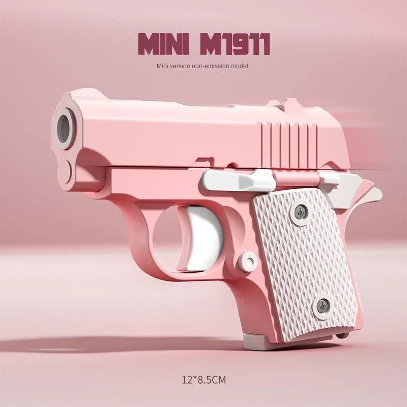 Игрушечный пистолет SMHXIANGQIANJIN 3D Mini 1911 Розовый, Pink L