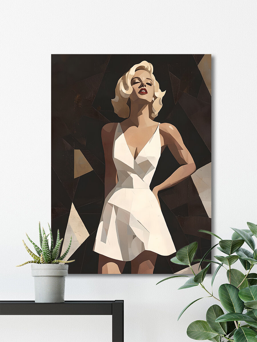 Картина дизайнерская / вертикальная - Мэрилин Монро, картина 30х40 см.