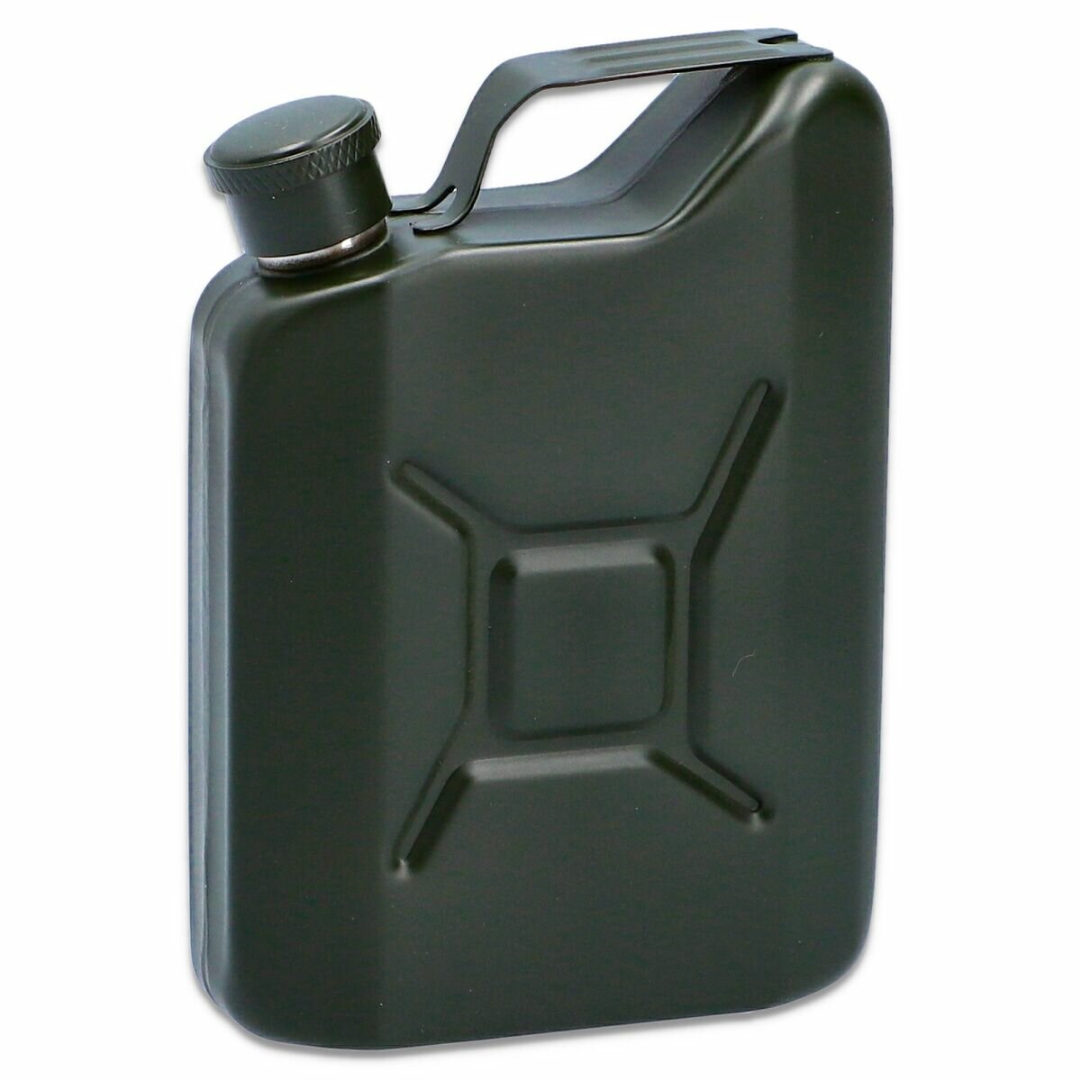 Фляжка "Канистра", сувенирная, металл, 100мл, винтовая крышка, зеленый