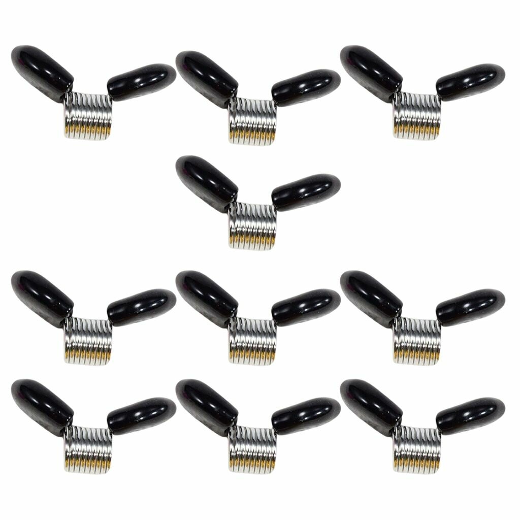 10 шт, заколка из бисера своими руками-черный