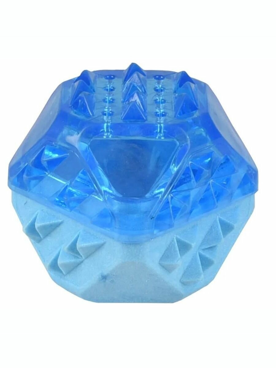 FLAMINGO Охлаждающая игрушка "Снежный шар" 7,7 см, ТПР, голубой