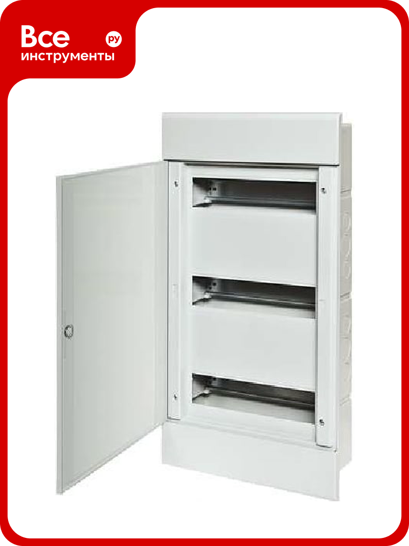 Щиток скрытой проводки Рувинил Тусо на 36 модулей с дверцей 547x299x103 мм непрозрачная дверца 68136Б