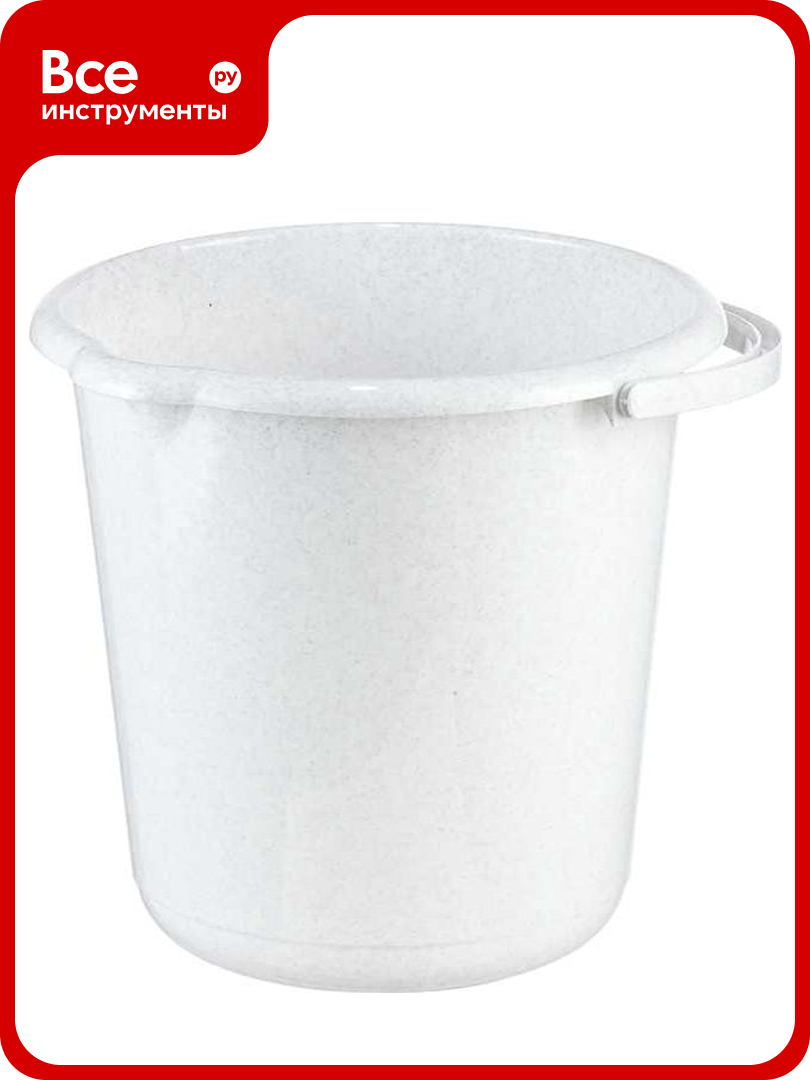 Ведро IDEA 15 л М 2431 Мраморный, 15 л