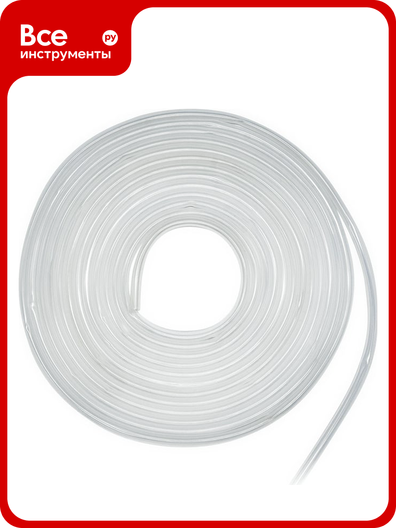 Трубка силиконовая прозрачная итек 8x1.5, 50 метров, 8x1,5