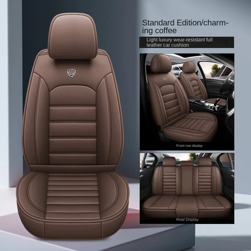Универсальный Стильный чехол для автомобильного сиденья Mercedes-Benz GLB X247 GLC X253 X254 GLK X204, автомобильные аксессуары, детали интерьера, защита сиденья Coffee 5seat