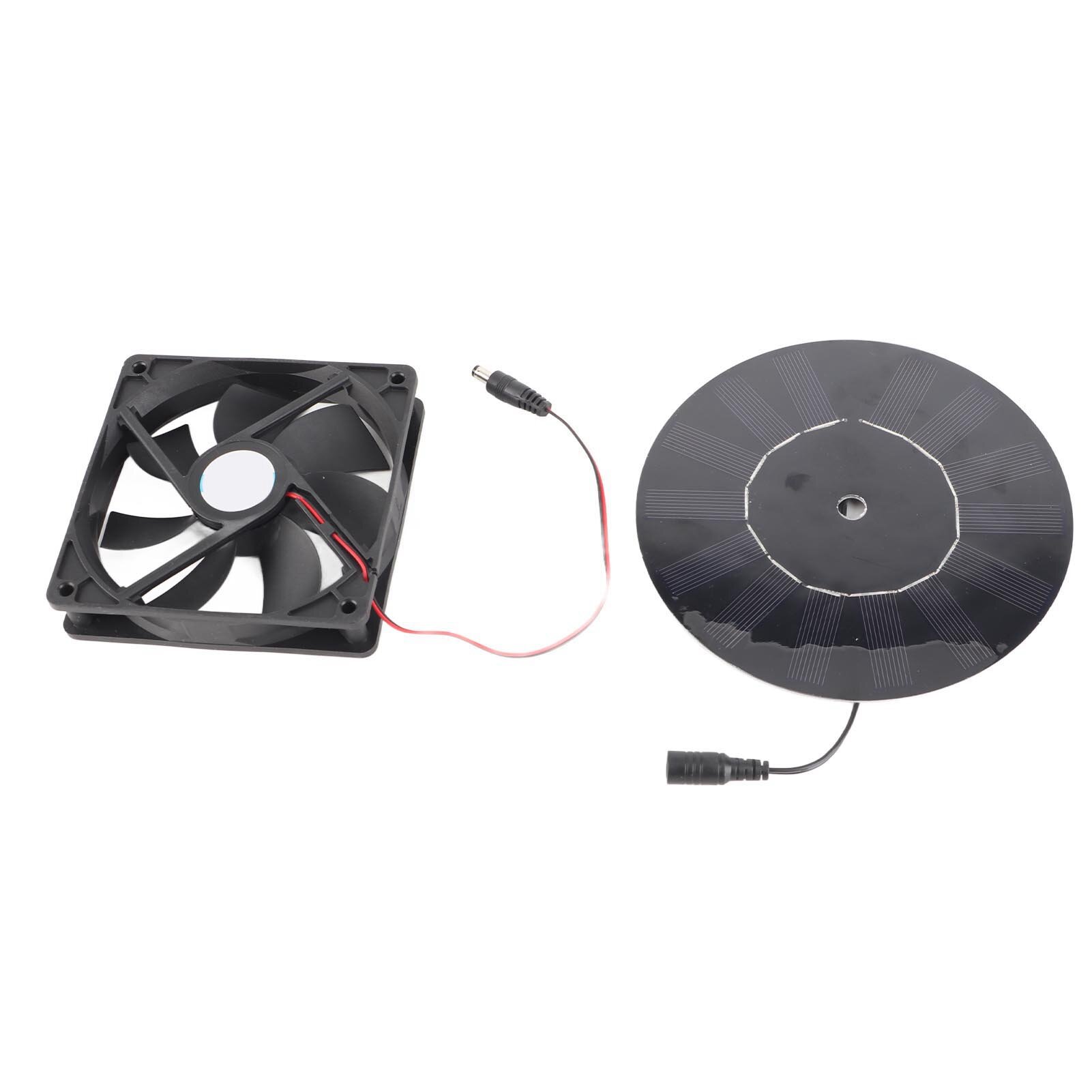 Вентилятор для курятника на солнечной энергии, 5 Вт, монокристаллический кремний для домашних животных, фермы, кошек, собак, вытяжка тепла