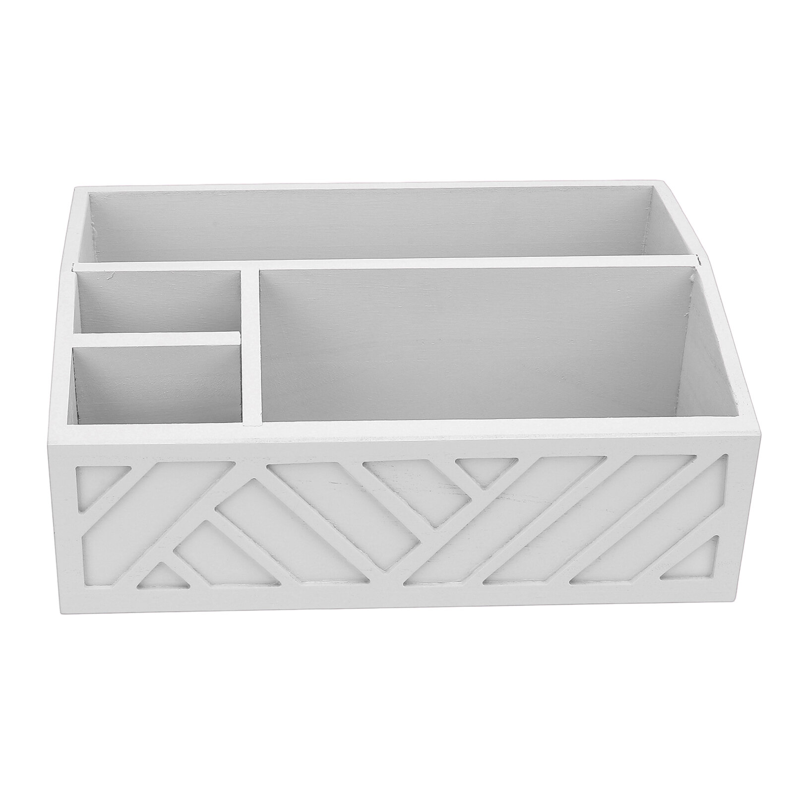 Деревянный органайзер для кофейных капсул, белый, для хранения кофейных принадлежностей, чашек, аксессуаров для домашнего декора кухни, 12,6 x 8,46 x 4,92 дюйма