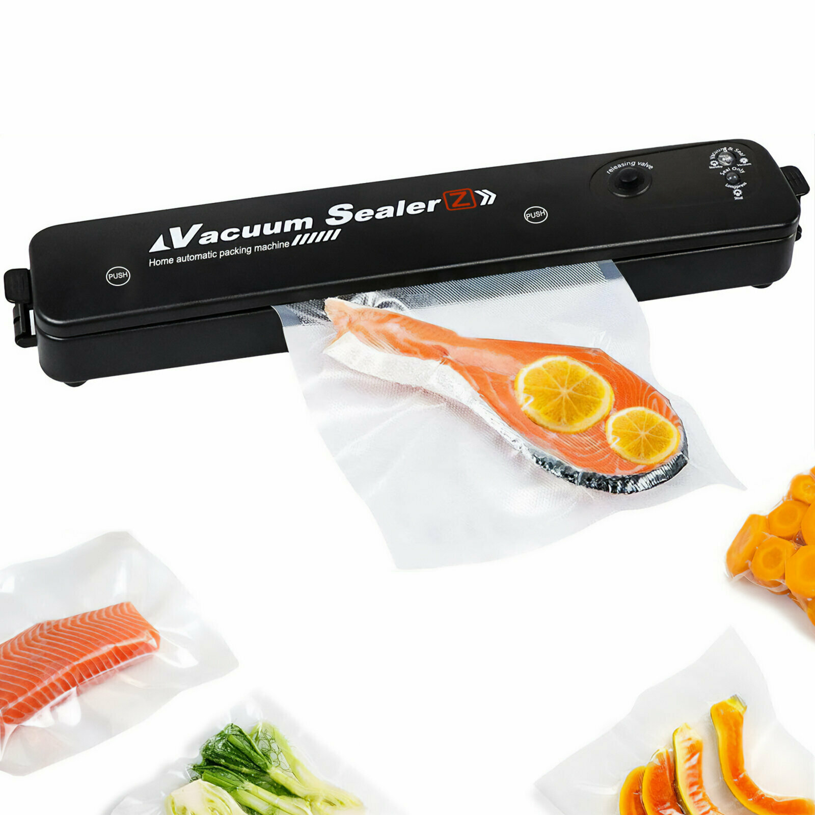 Вакуумный упаковщик, Vacuum Sealer Z, Запайщик пакетов, Вакууматор для продуктов, Упаковщик пакетов