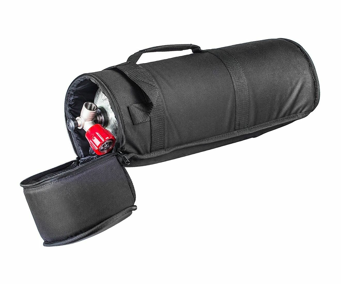 Жесткий чехол для баллона ВД 7 л, с карманом (иглу) черный