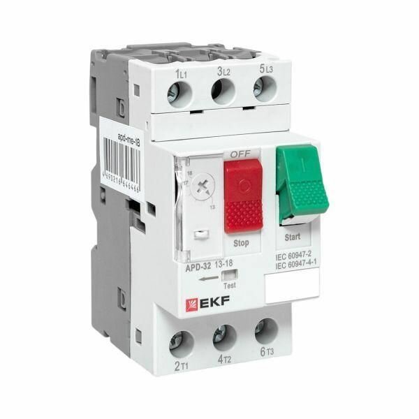 Выключатель автоматический для защиты двигателя АПД-32 13-18А EKF apd-me-18