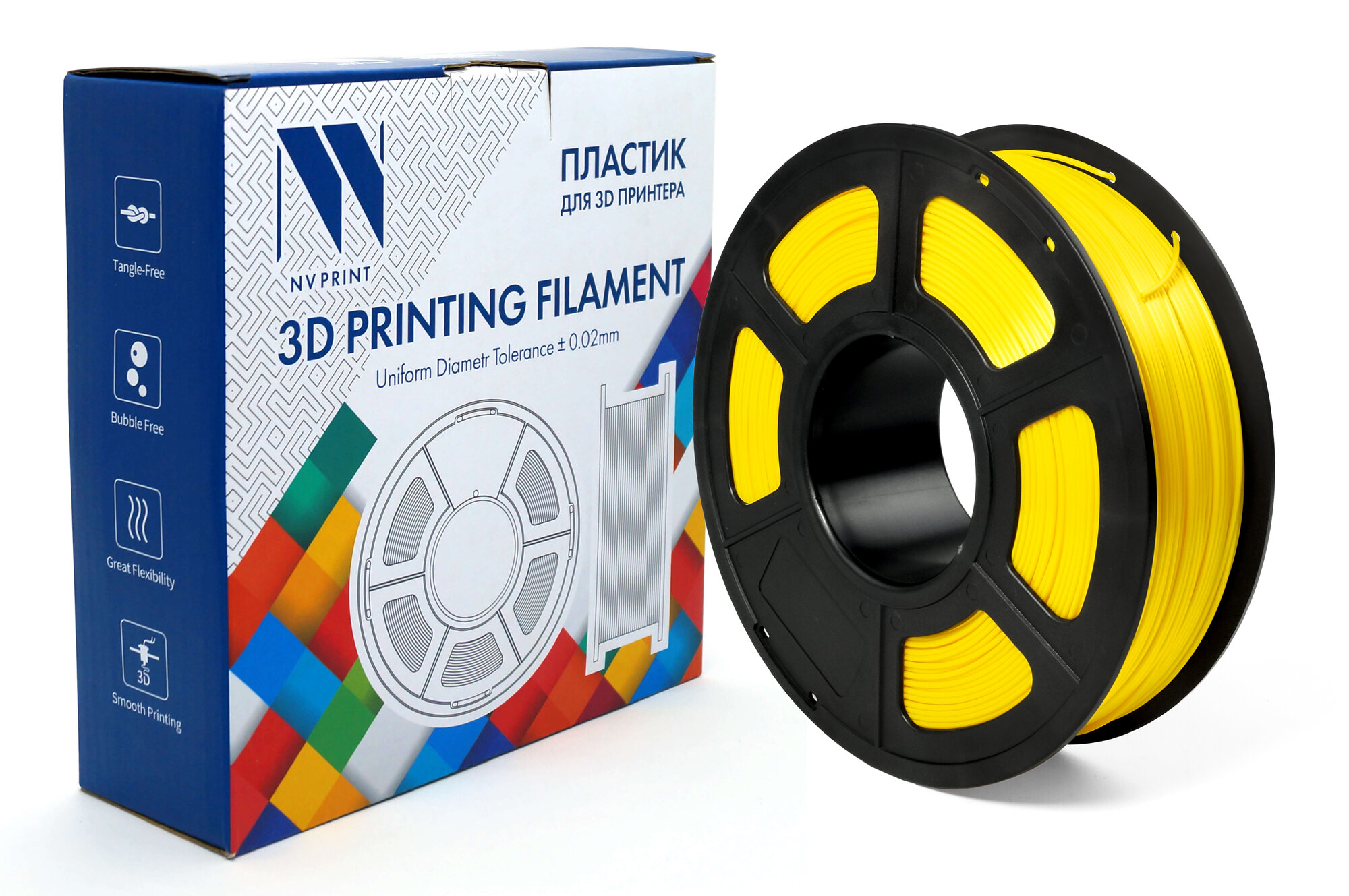 Филамент NV-3D-SILK-PLA-P-GOLDEN для 3D печати