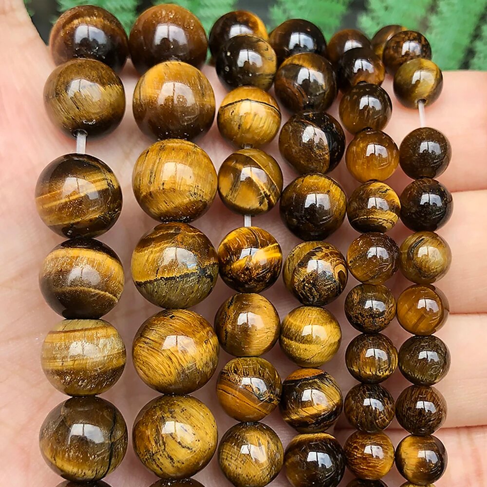 Бусины из натурального камня Xilitata 45 стилей 4mm (approx 91pcs), Yellow Tiger Eye