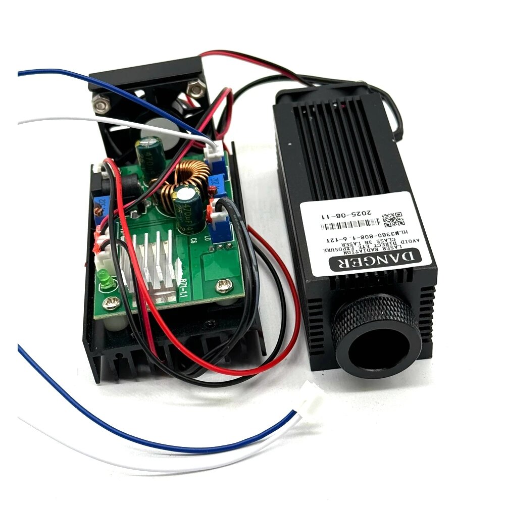 Elubor 808nm фокусируемый инфракрасный лазерный диодный модуль 12В TTL 800mw laser