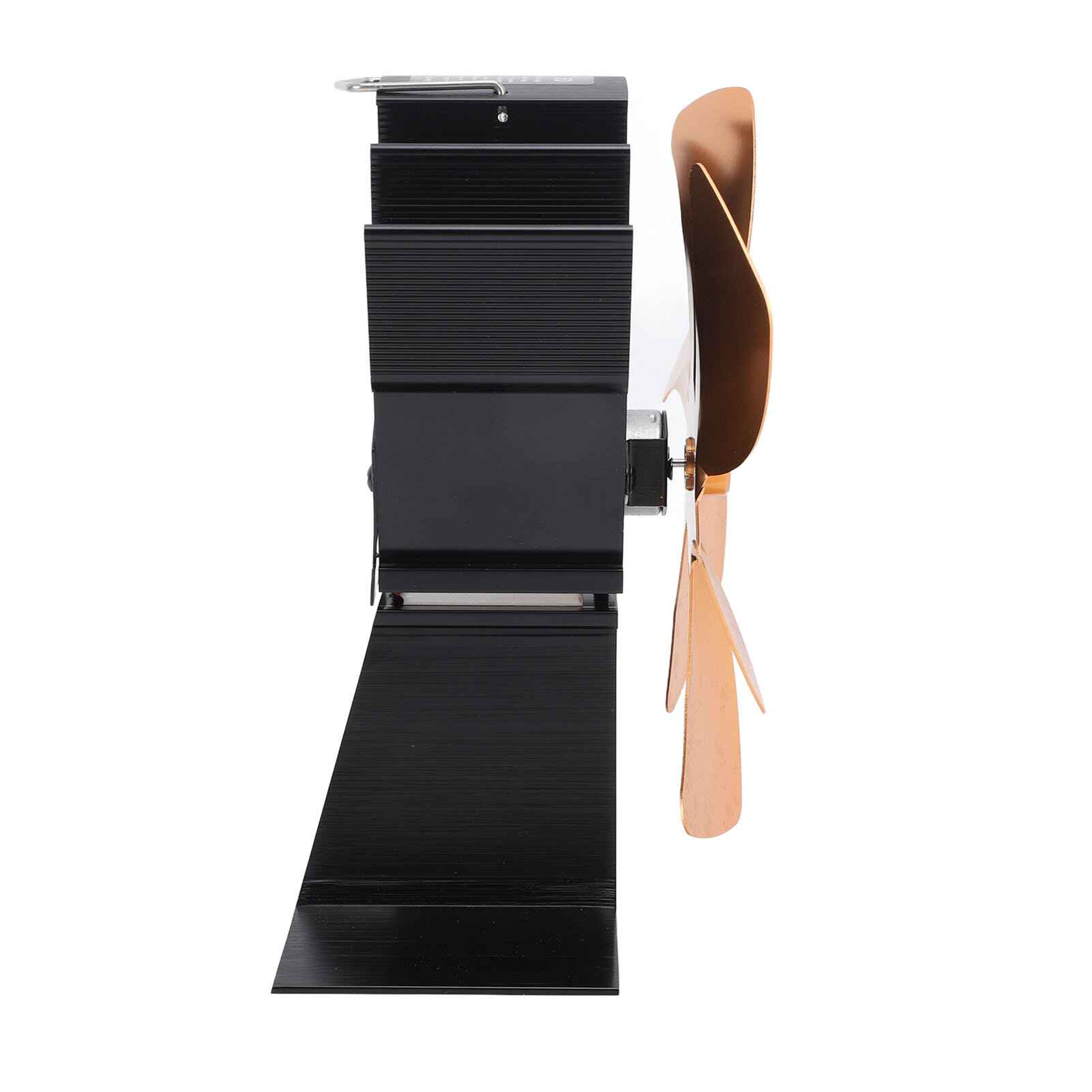 Вертикальный вентилятор для плиты, 6 лопастей, тепловой вентилятор, с тепловым приводом, быстрая теплая циркуляционная ручка, дизайн, верхний вентилятор для камина, золото