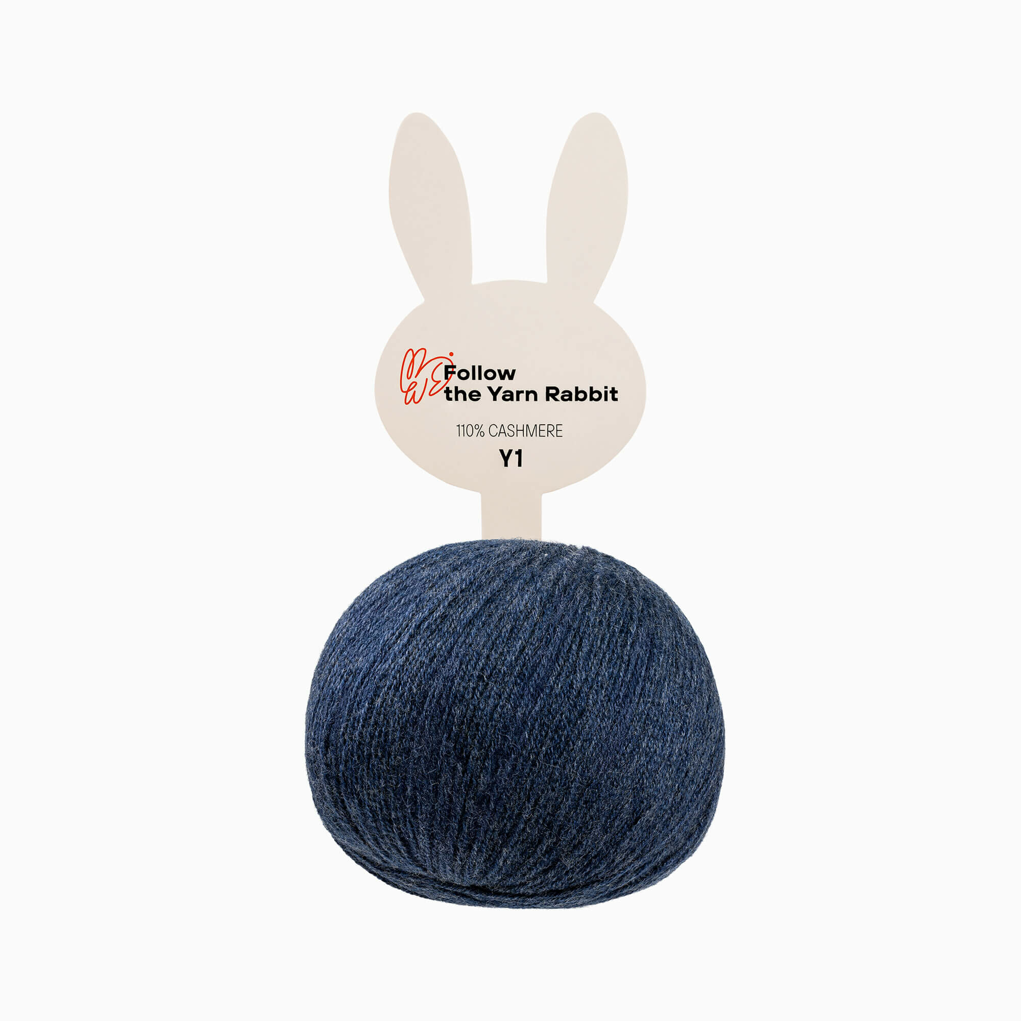 Кашемир 100% Y1 Wasted Blue 210 м / 50 гр FOLLOW THE YARN RABBIT