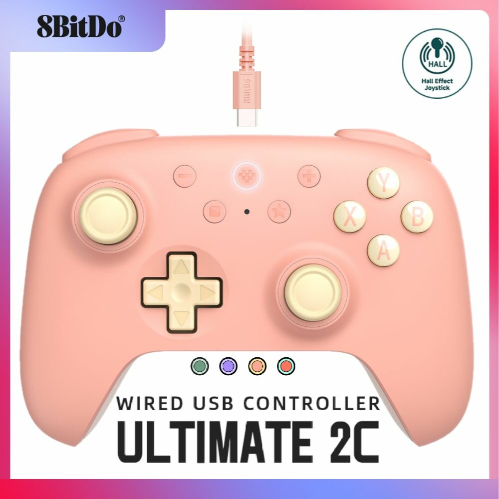 8bitdo Ultimate 2C проводной игровой контроллер для ПК, Windows 10, 11, Raspberry Pi, Android