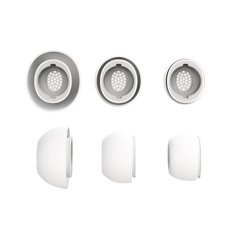 Силиконовые амбушюры для Samsung Buds 3Pro White-Silicone