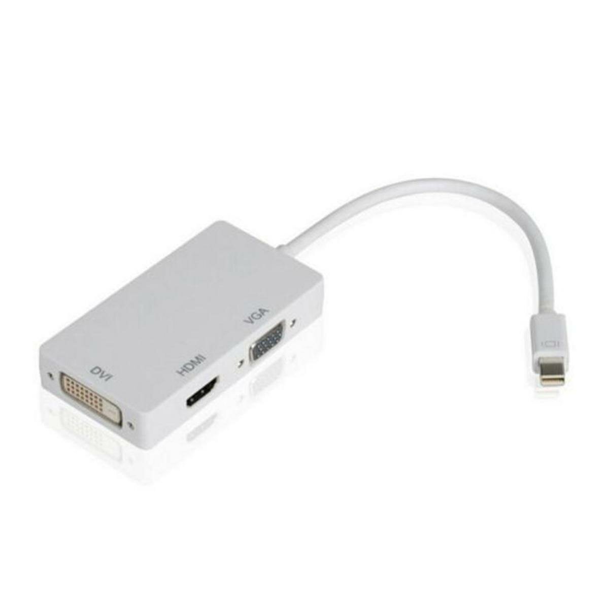 3 в 1 Mini Display Port MINI DP Male To HDMI-совместимый DVI VGA Female адаптер-конвертер кабель для Apple MacBook Air /