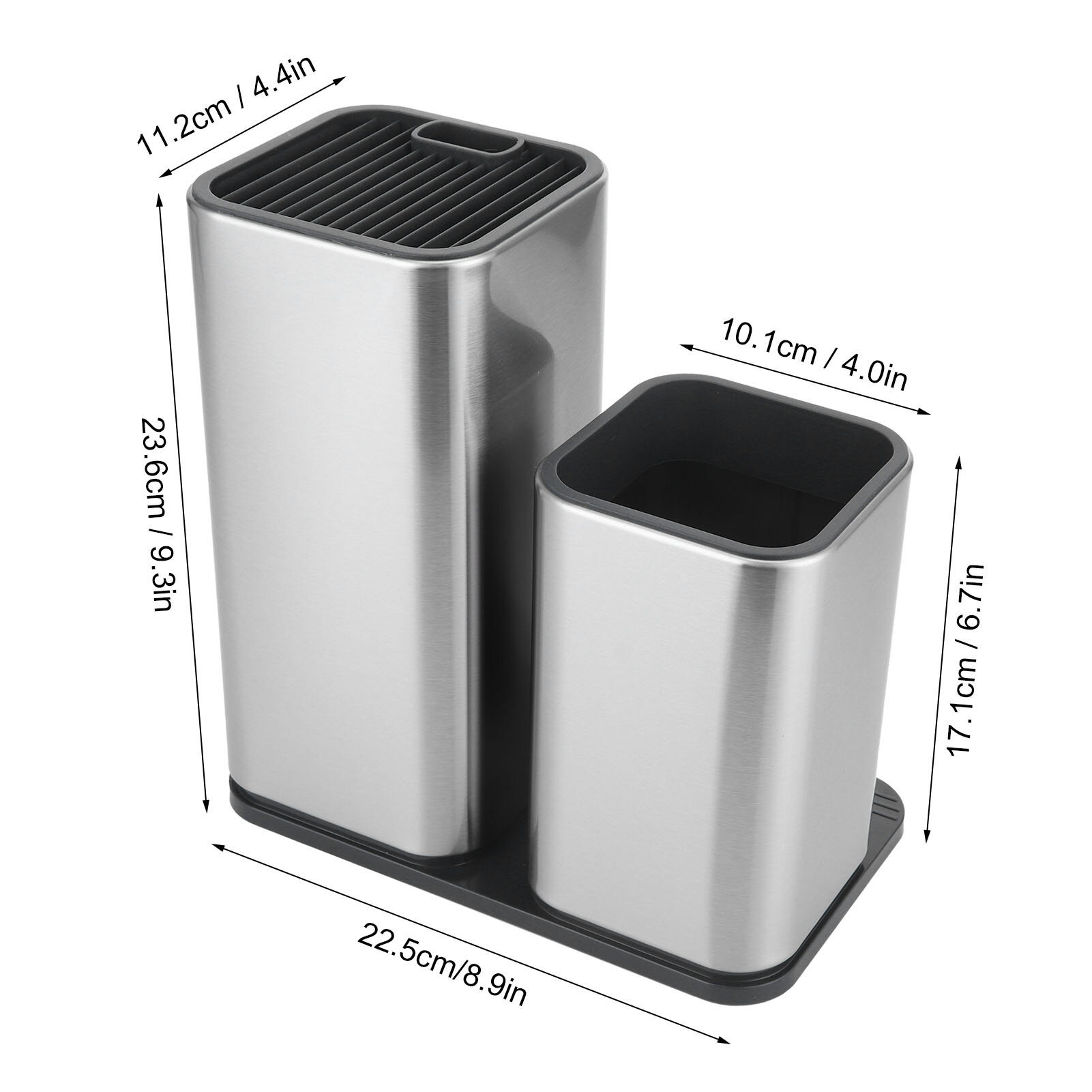 2 в 1 подставка для ножей, держатель для хранения кухонных принадлежностей, держатель для ножей из нержавеющей стали, кухонные аксессуары