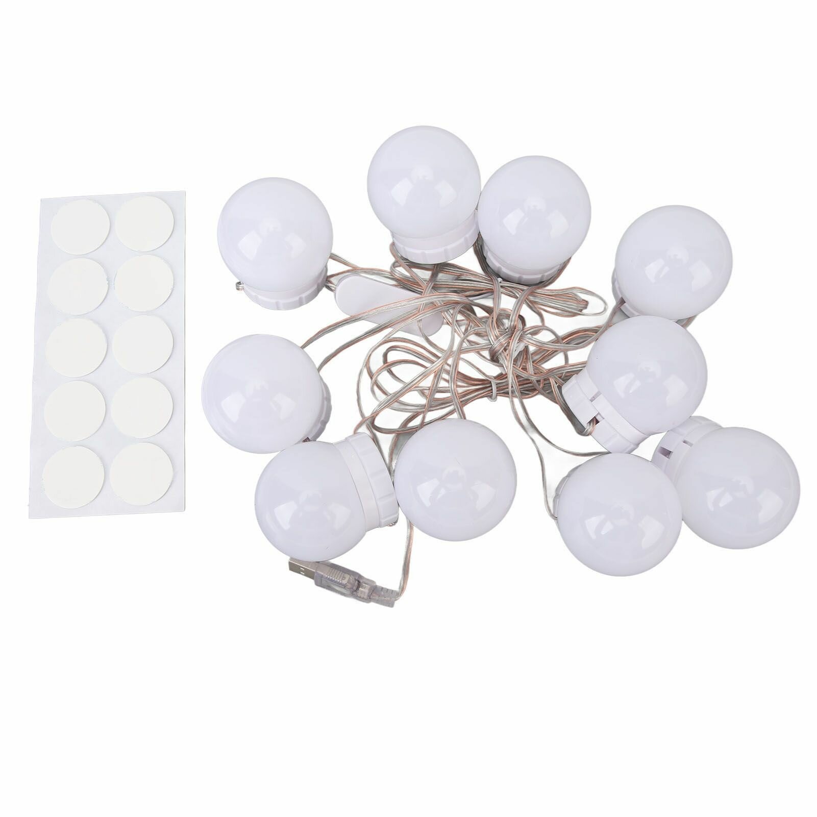 Светодиодный светильник для туалетного зеркала, 3 цвета, регулируемая яркость, освещение для макияжа, 100-240 В, освещение для ванной комнаты с вилкой ЕС, энергосберегающее